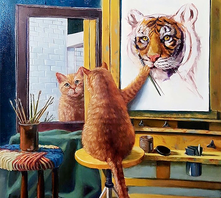 Mirror Mirror On The Wall, Are Cats Self-Aware After All? – Pain In The Bud